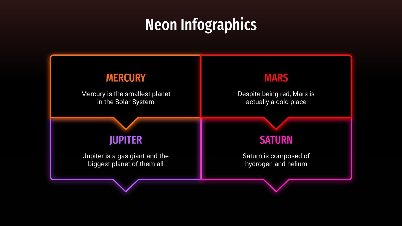 Neon Infographics | Google Slides theme & PowerPoint template