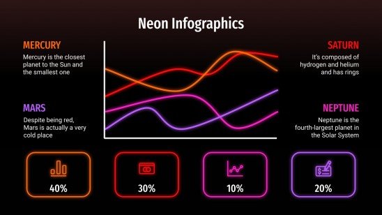 Neon Infographics | Google Slides theme & PowerPoint template