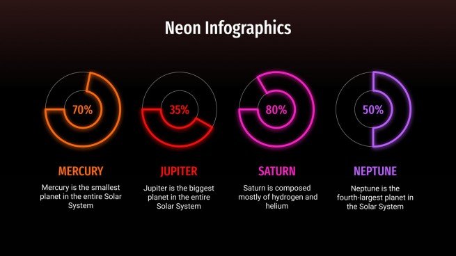 Neon Infographics | Google Slides theme & PowerPoint template