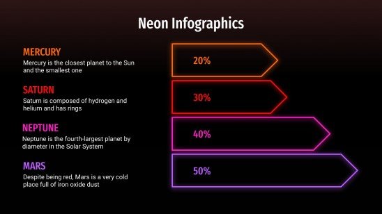 Neon Infographics | Google Slides theme & PowerPoint template