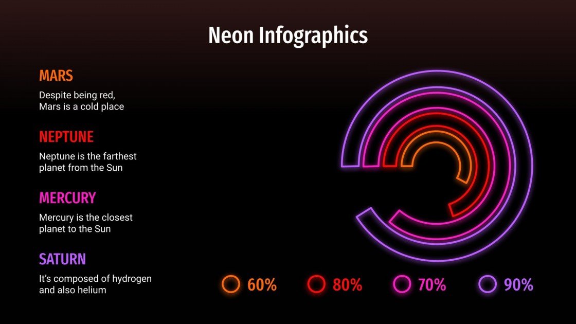 Neon Infographics | Google Slides theme & PowerPoint template
