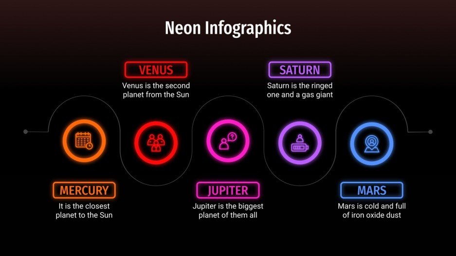 Neon Infographics | Google Slides theme & PowerPoint template