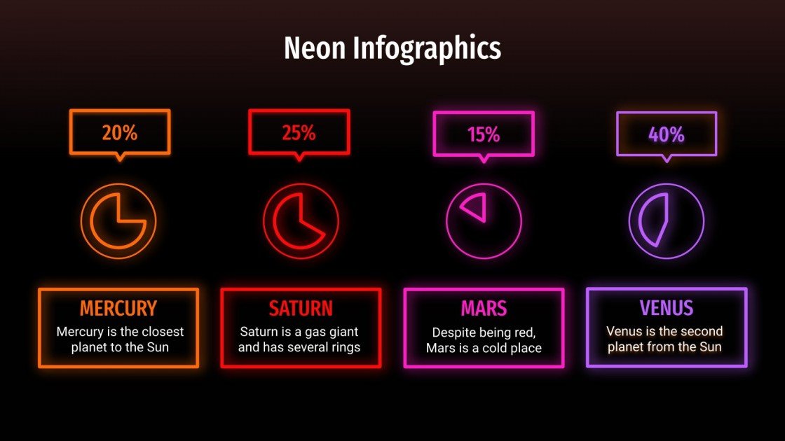 Neon Infographics | Google Slides theme & PowerPoint template
