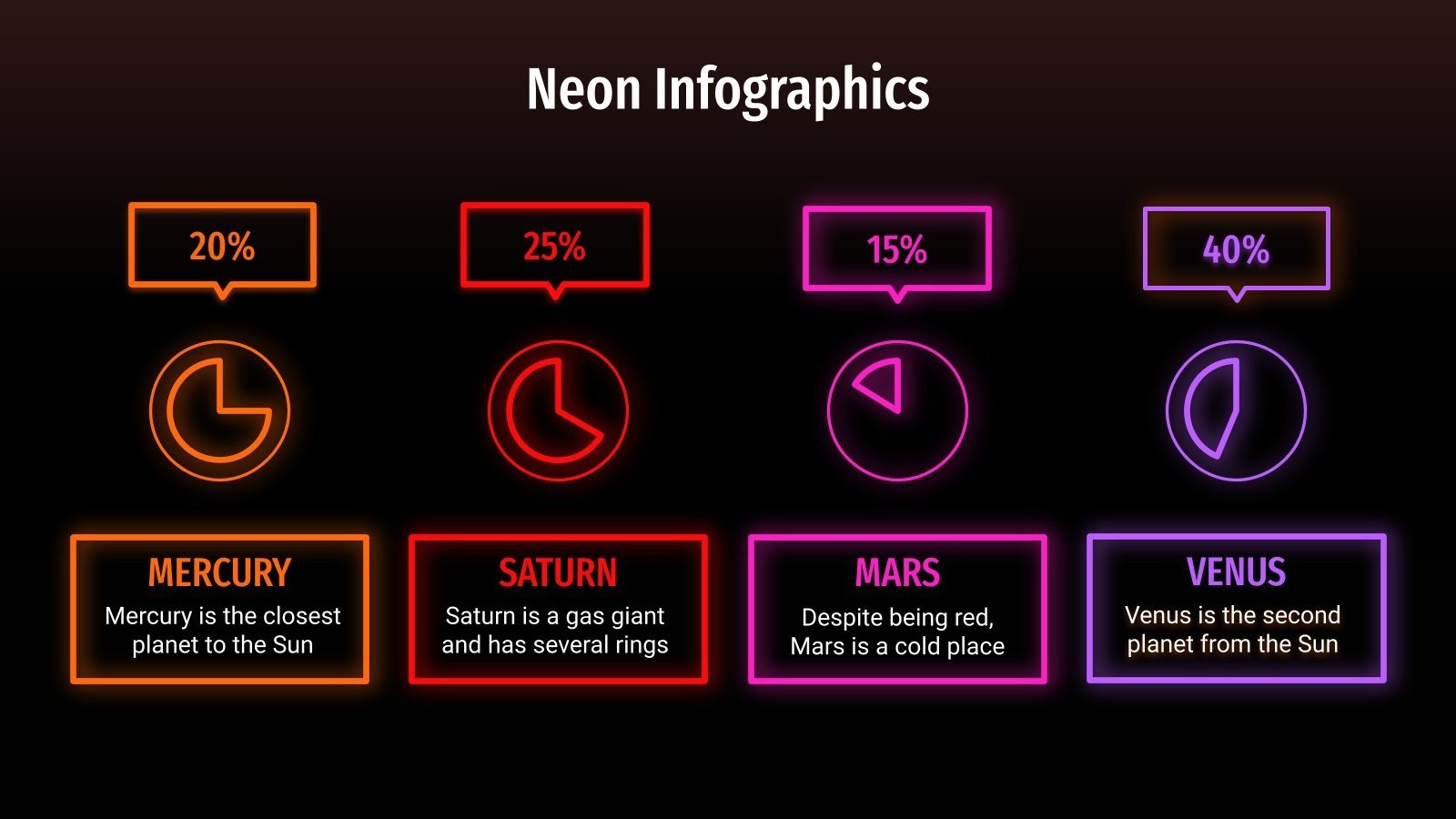 Neon Infographics | Google Slides theme & PowerPoint template