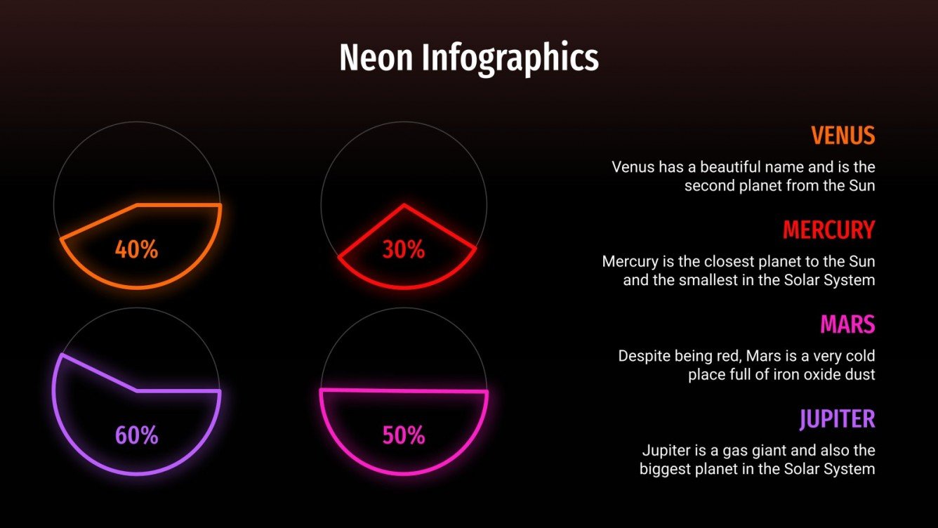 Neon Infographics | Google Slides theme & PowerPoint template