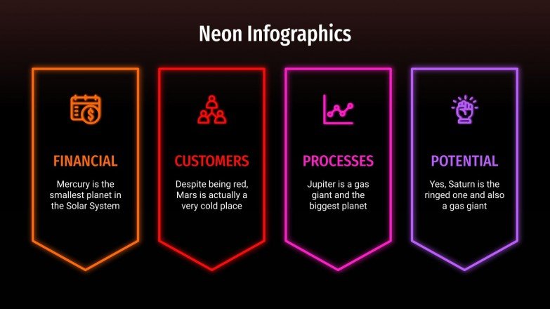 Neon Infographics | Google Slides theme & PowerPoint template