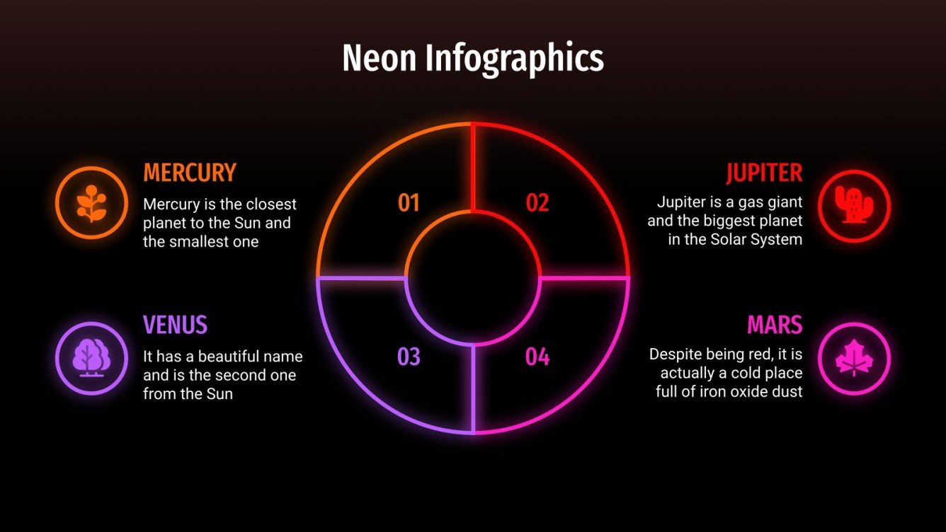 Neon Infographics | Google Slides theme & PowerPoint template
