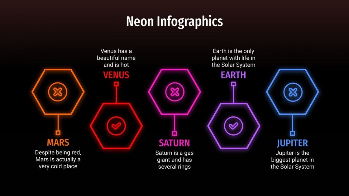 Neon Infographics | Google Slides theme & PowerPoint template