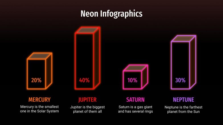 Neon Infographics | Google Slides theme & PowerPoint template
