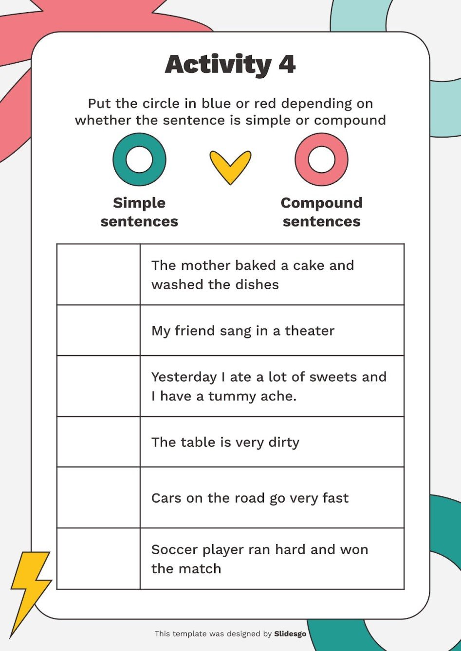 Activities: Introduction to Syntactic Analysis