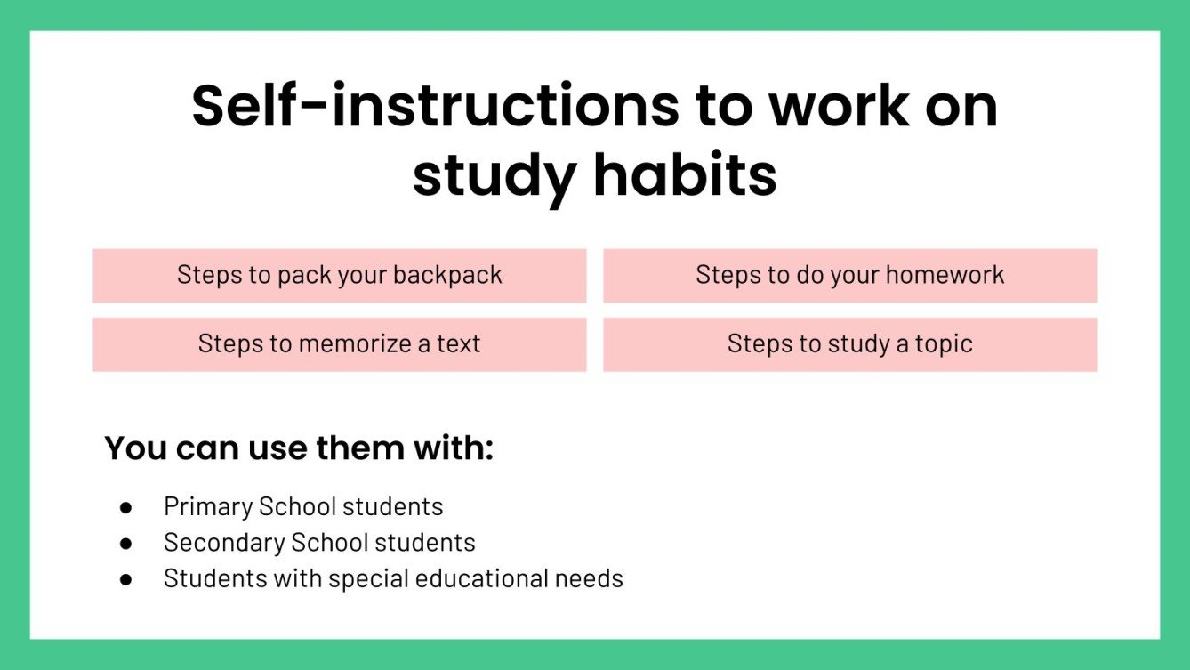 Self-instructions: Why, When and How to Use Them