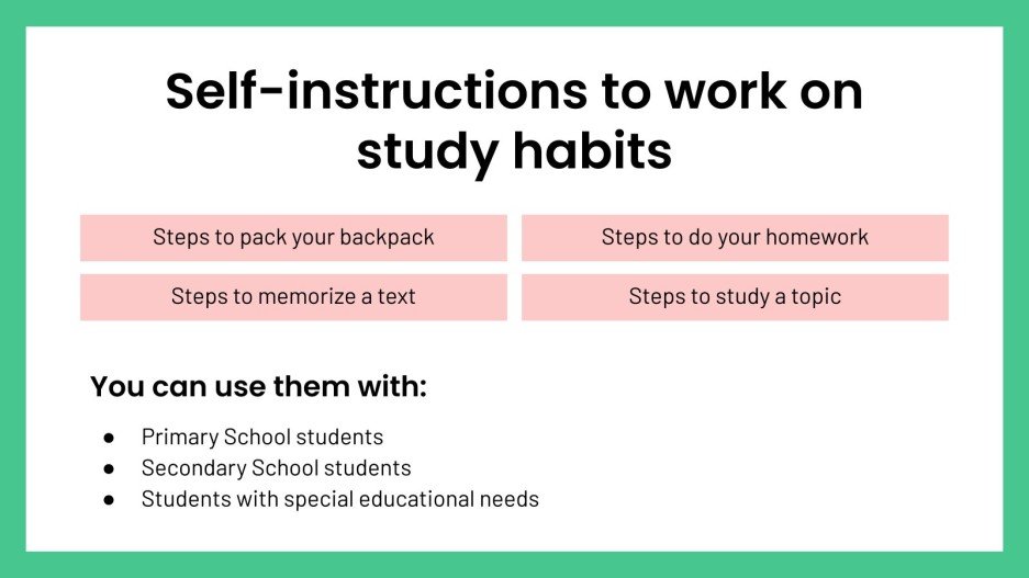 Self-instructions: Why, When and How to Use Them