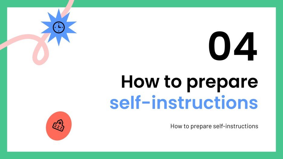 Self-instructions: Why, When and How to Use Them