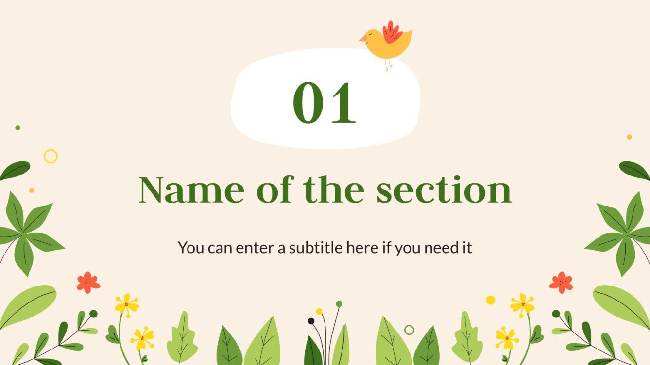 Spring Leaves | Google Slides & PowerPoint