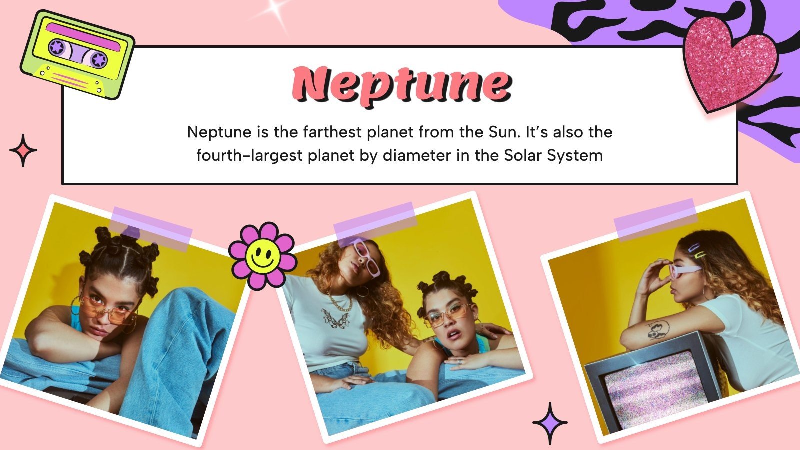 Moodboard com estética Y2K e McBling | Google Slides e PPT