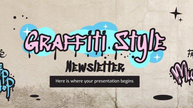 Graffiti Style Newsletter | Google Slides & PowerPoint