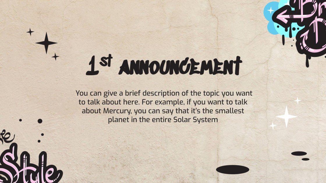 Graffiti Style Newsletter | Google Slides & PowerPoint