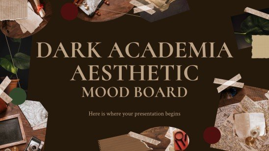 Dark Academia Kostenlose Google Slides- & PPT-Vorlagen