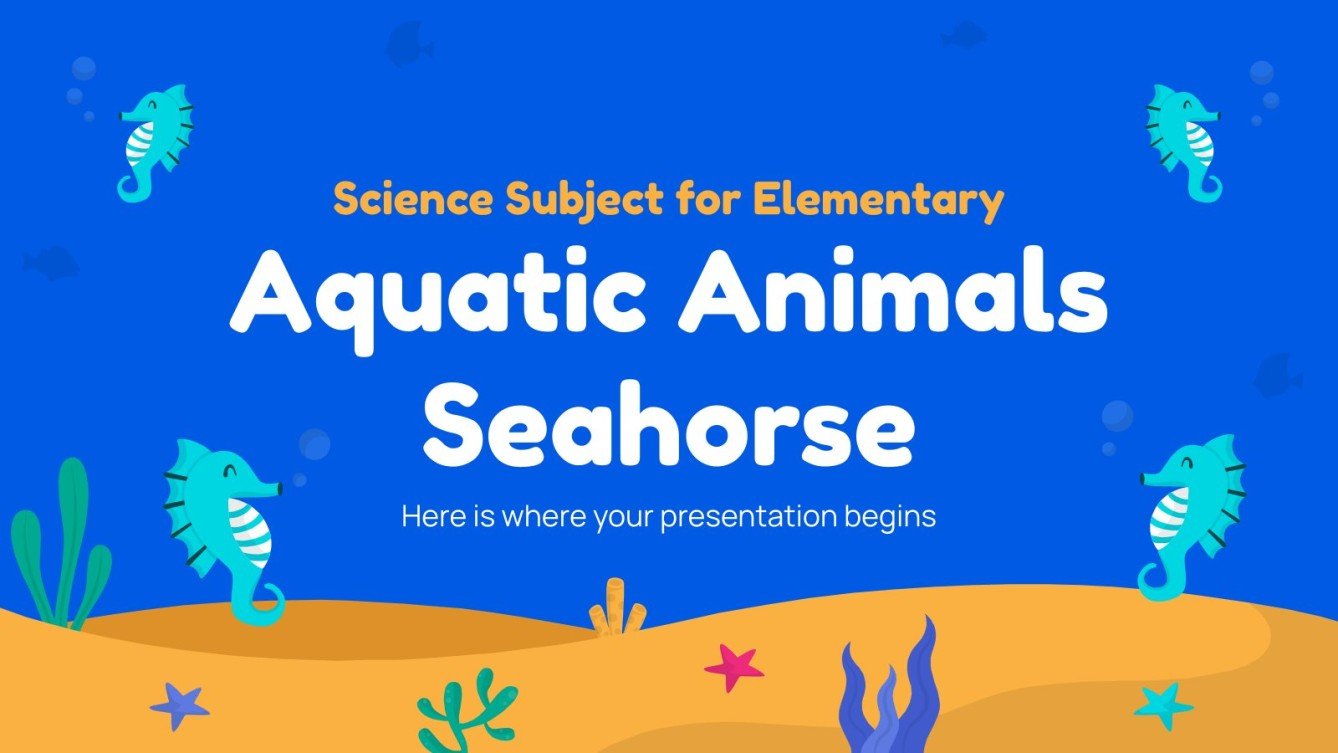 Science Subject for Elementary: Seahorse