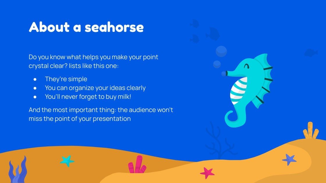 Science Subject for Elementary: Seahorse