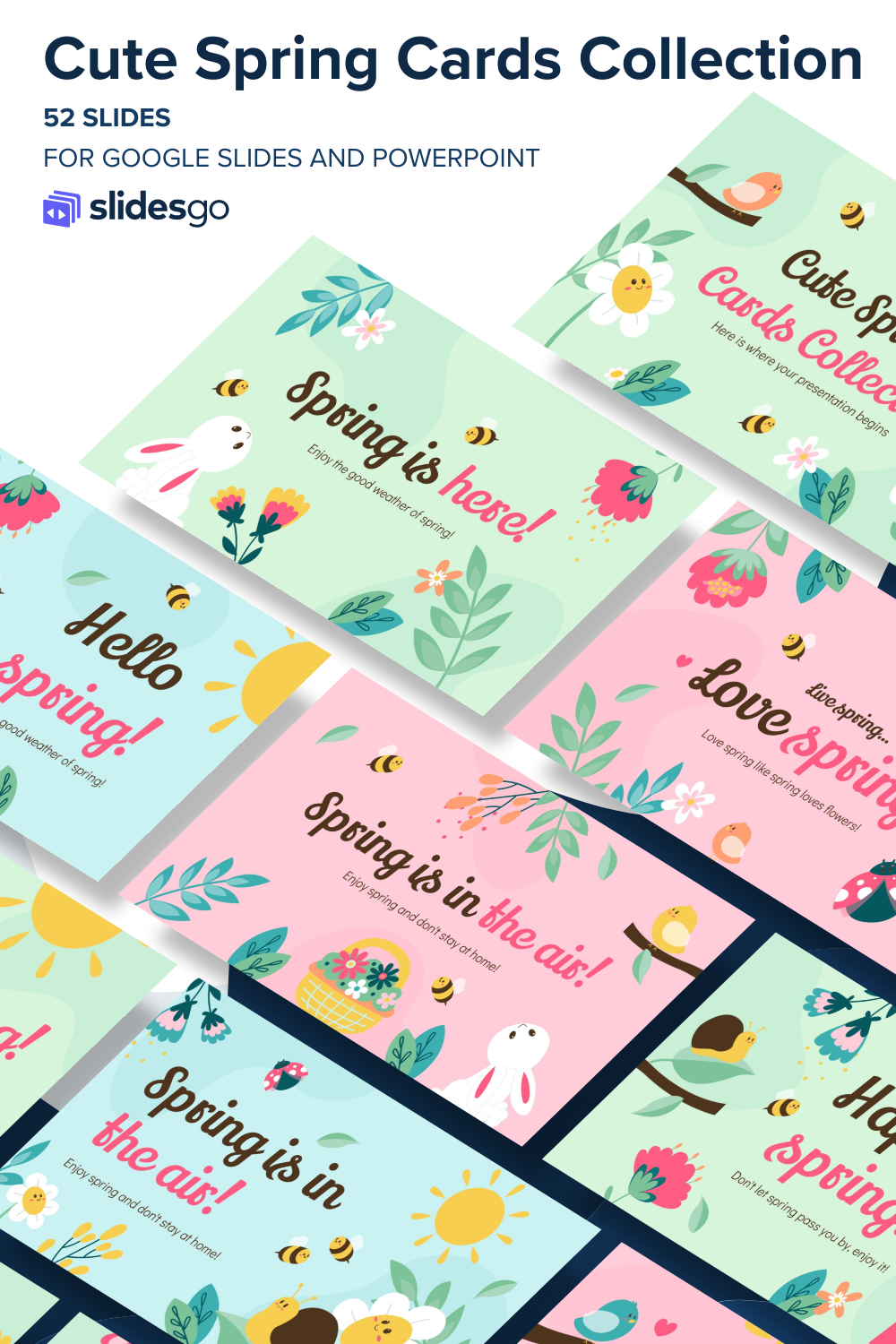 Cute Spring Cards Collection | Google Slides & PowerPoint