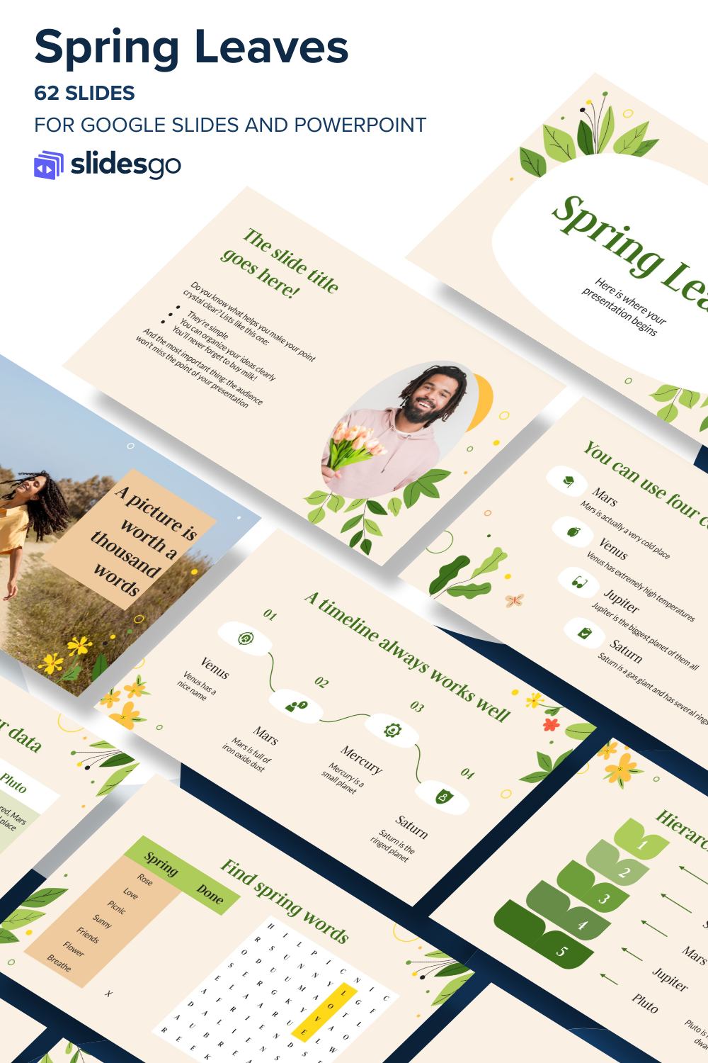 Spring Leaves | Google Slides & PowerPoint