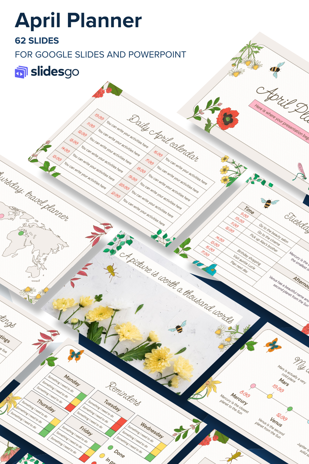 April Planner | Google Slides & PowerPoint