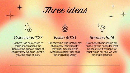 Hope Bible Verses Minitheme | Google Slides & PPT