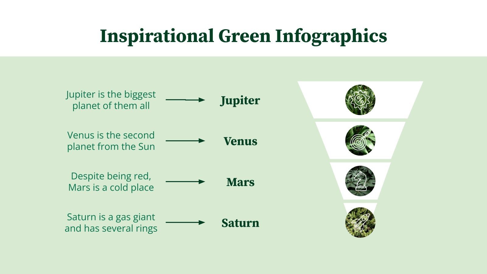 Inspirational Green Infographics | Google Slides & PPT