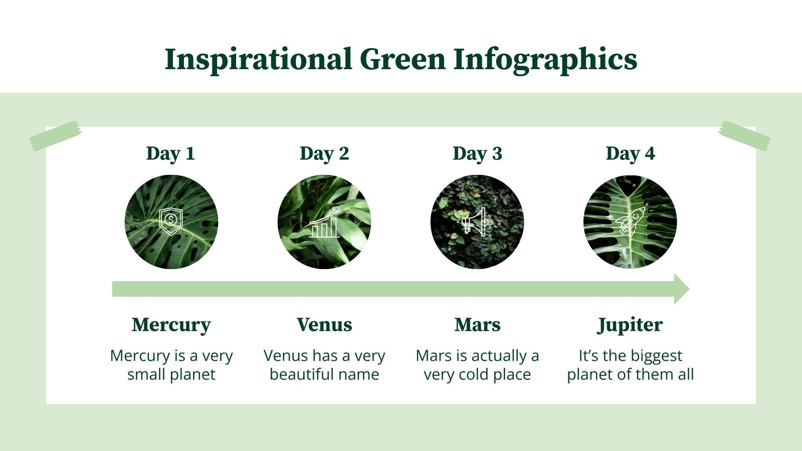 Inspirational Green Infographics | Google Slides & PPT