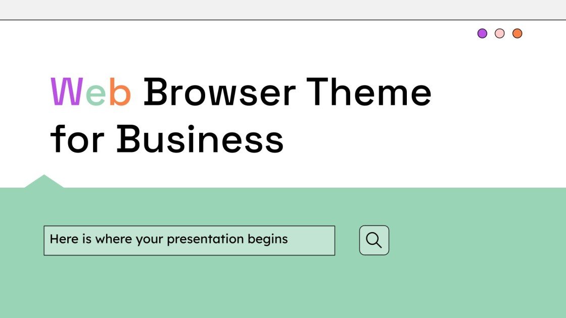 Web Browser Theme for Business | Google Slides & PPT