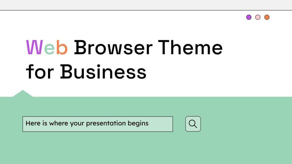 Web Browser Theme for Business | Google Slides & PPT