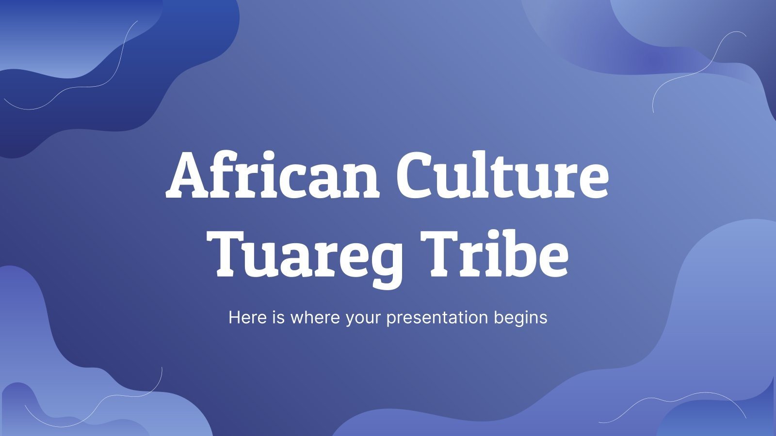 African Culture - Tuareg Tribe | Google Slides & PowerPoint