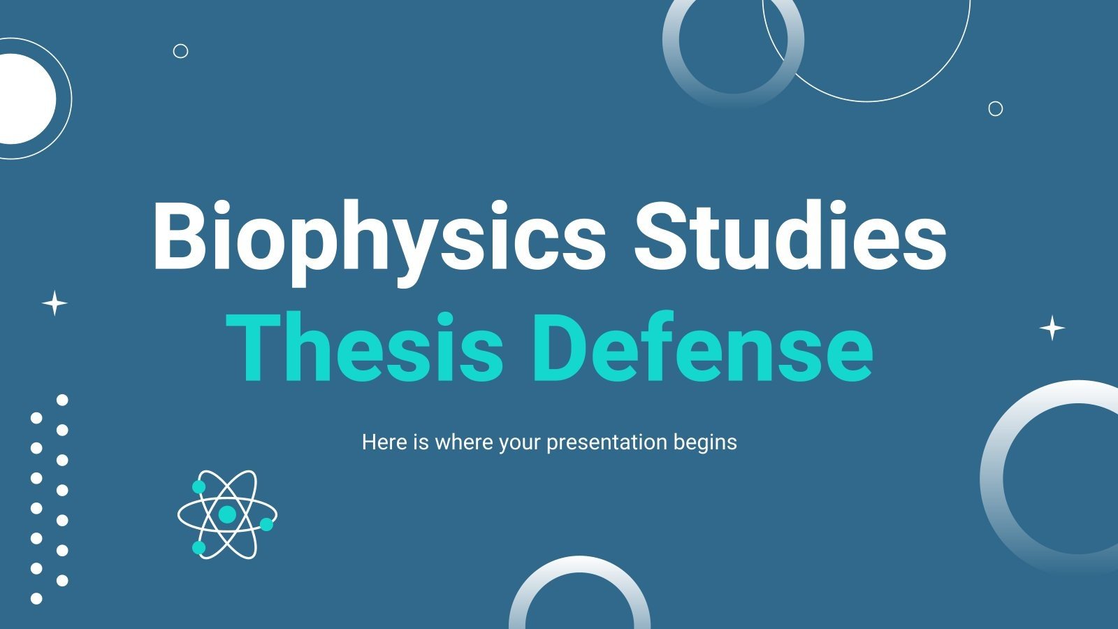Biophysics Studies Thesis Defense | Google Slides & PPT