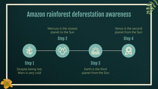 Amazon Rainforest Deforestation Awareness Infographics