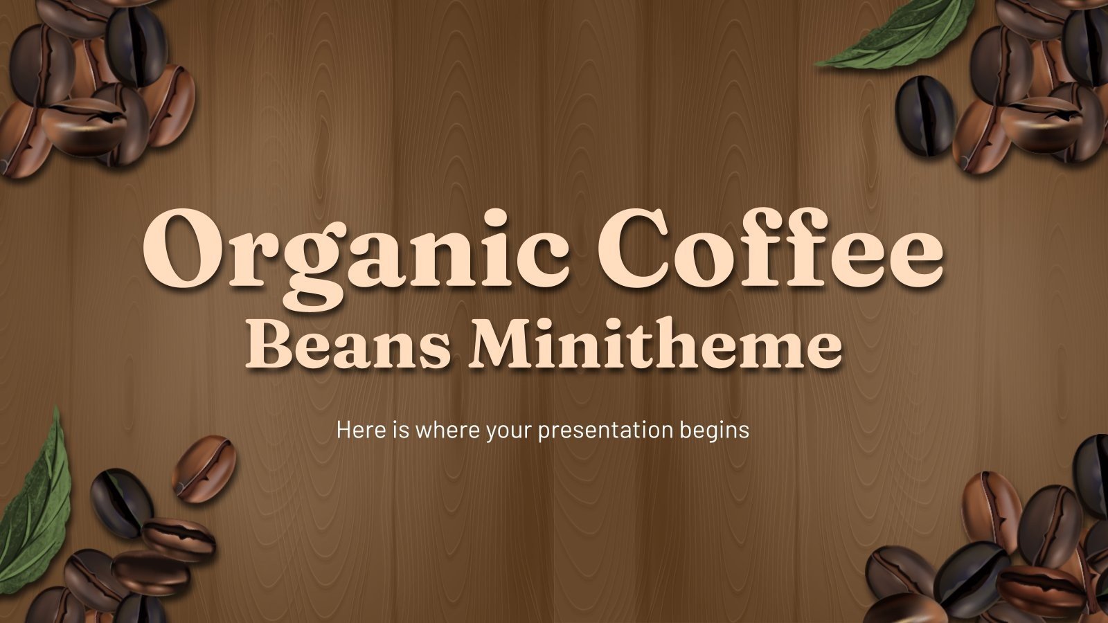 Modelos grátis com o tema Café do Google Slides e PowerPoint