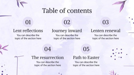 Lent Season Sermon | Google Slides & PowerPoint template