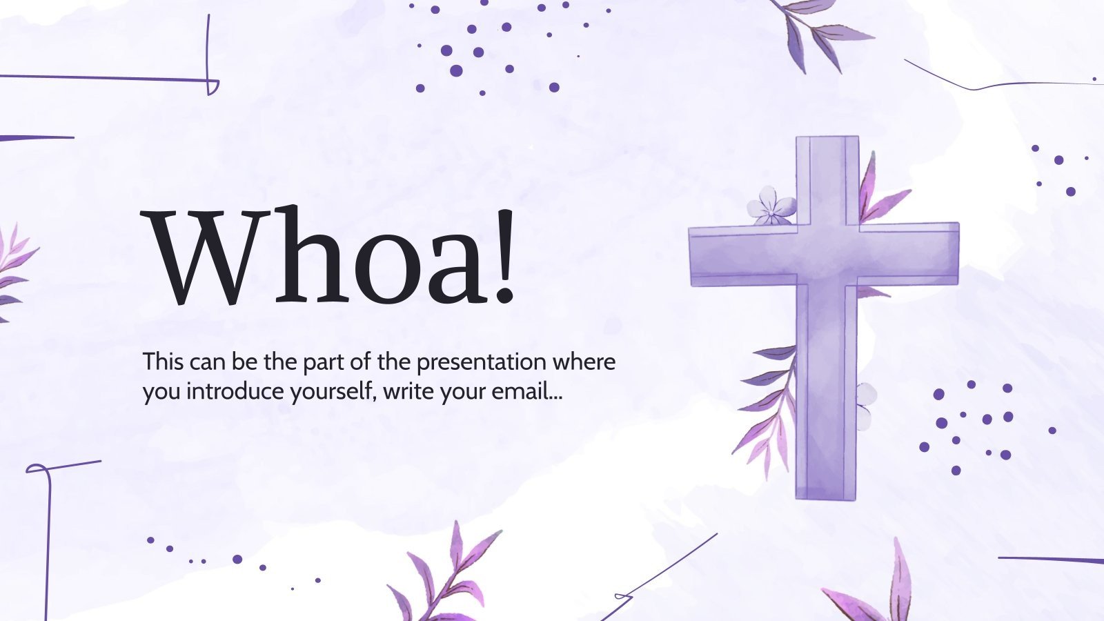 Lent Season Sermon | Google Slides & PowerPoint template