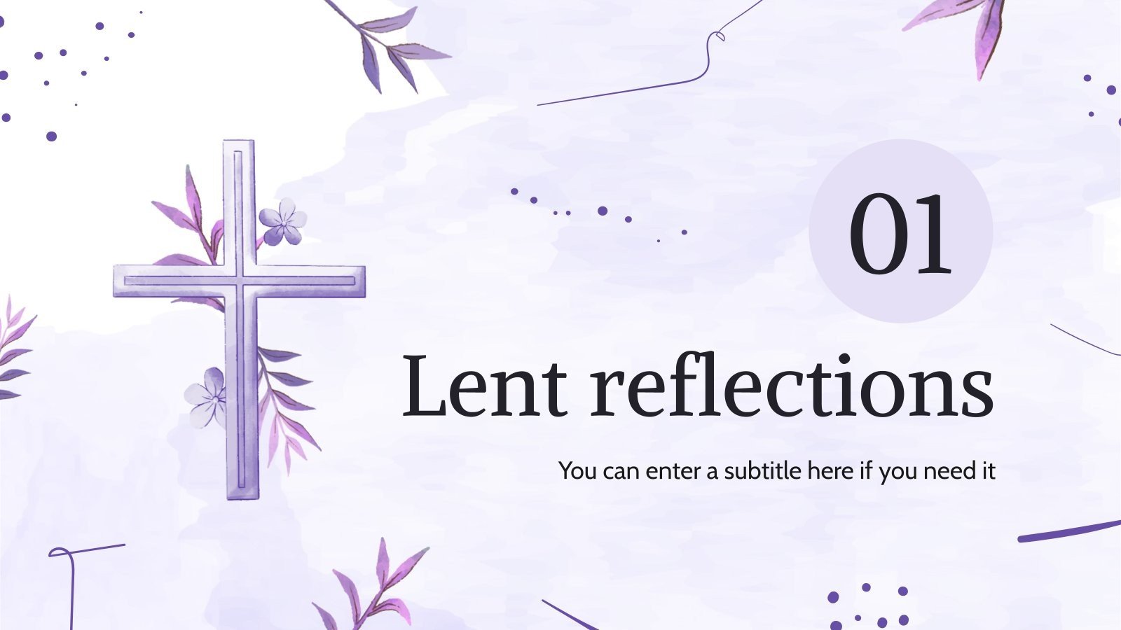 Lent Season Sermon | Google Slides & PowerPoint template
