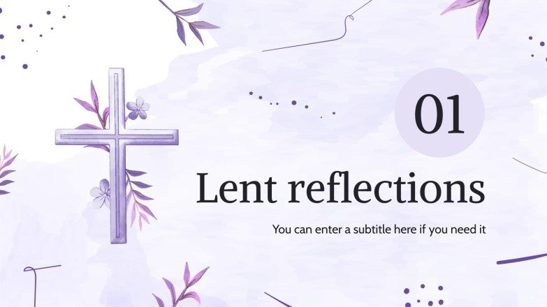Lent Season Sermon | Google Slides & PowerPoint template