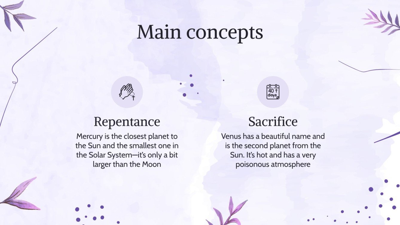 Lent Season Sermon | Google Slides & PowerPoint template