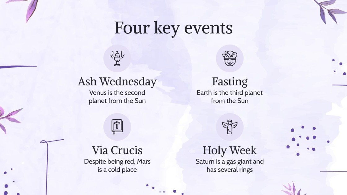 Lent Season Sermon | Google Slides & PowerPoint template