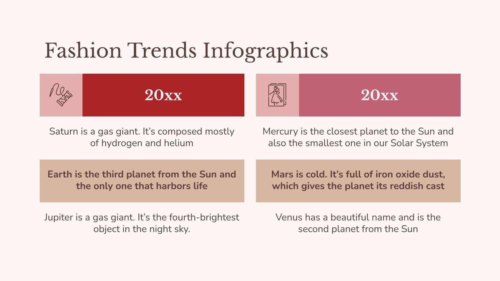 Fashion Trends Infographics | Google Slides & PPT