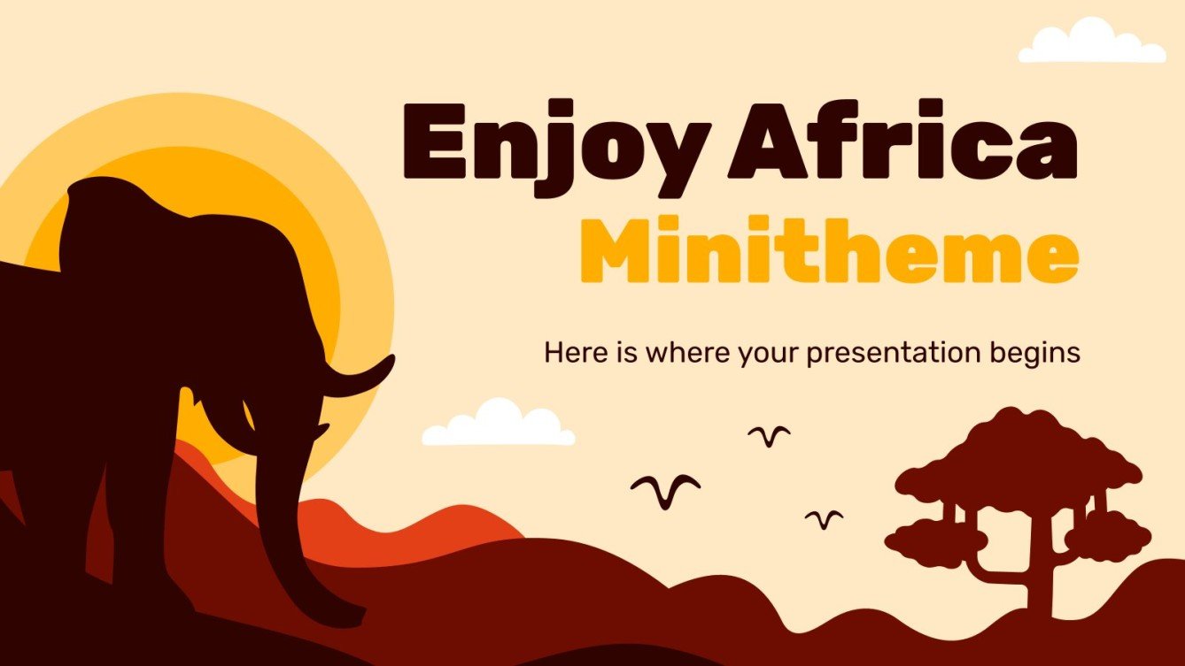 Plantillas gratis sobre África para Google Slides y PowerPoint