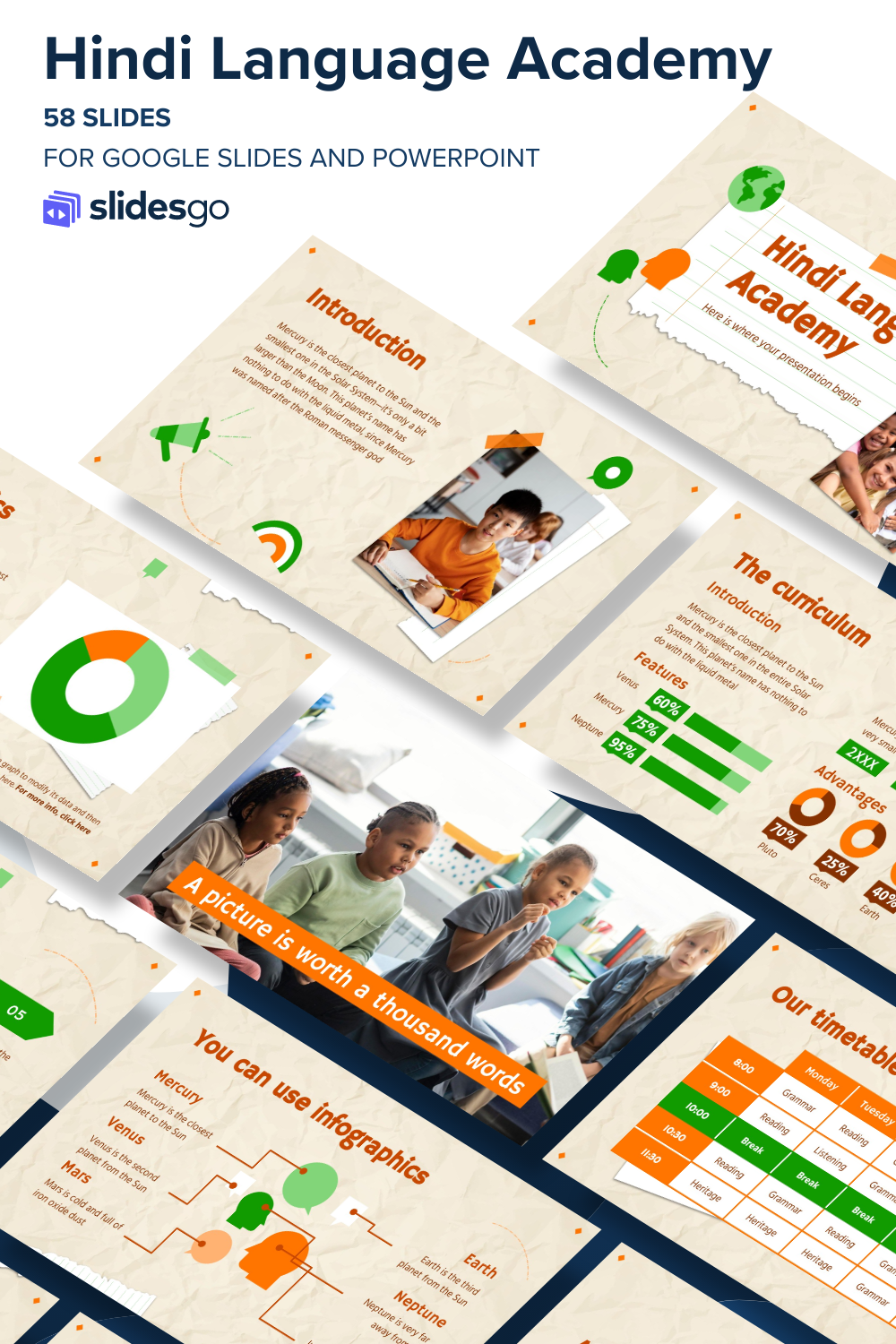 Hindi Language Academy | Google Slides & PowerPoint