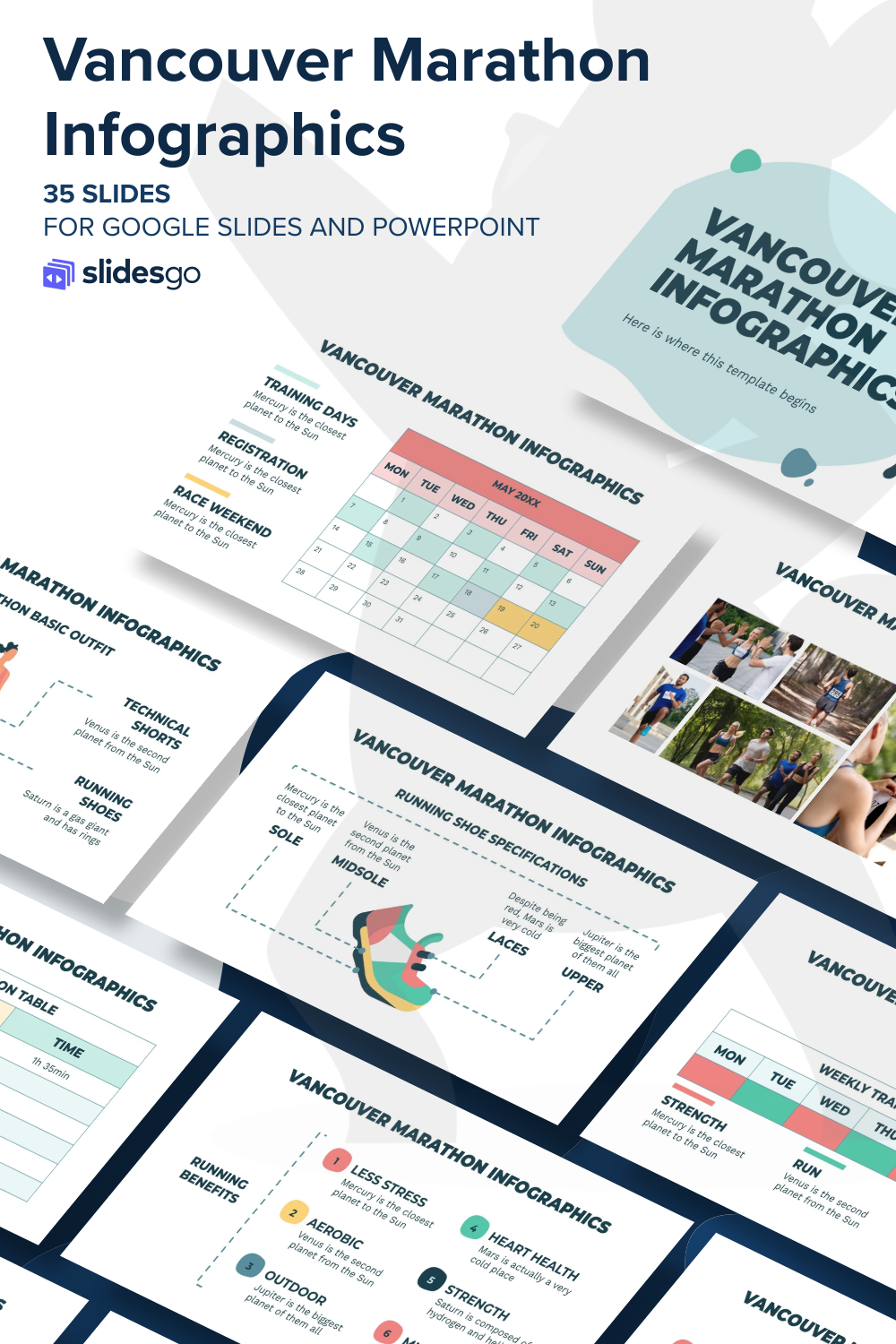 Vancouver Marathon Infographics | Google Slides & PPT