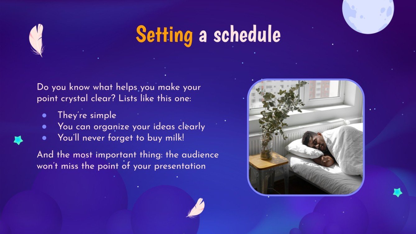 Bedtime Routine for Adults | Google Slides and PowerPoint
