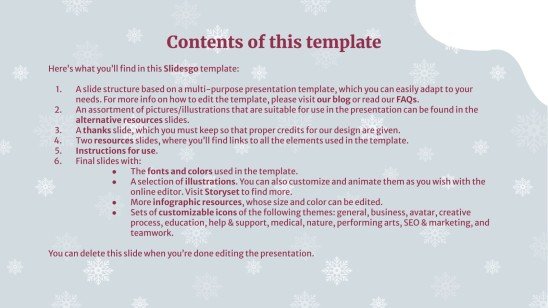 Winter Snowflakes Google Slides Theme and PPT Template