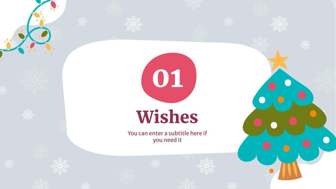 Winter Snowflakes Google Slides Theme and PPT Template