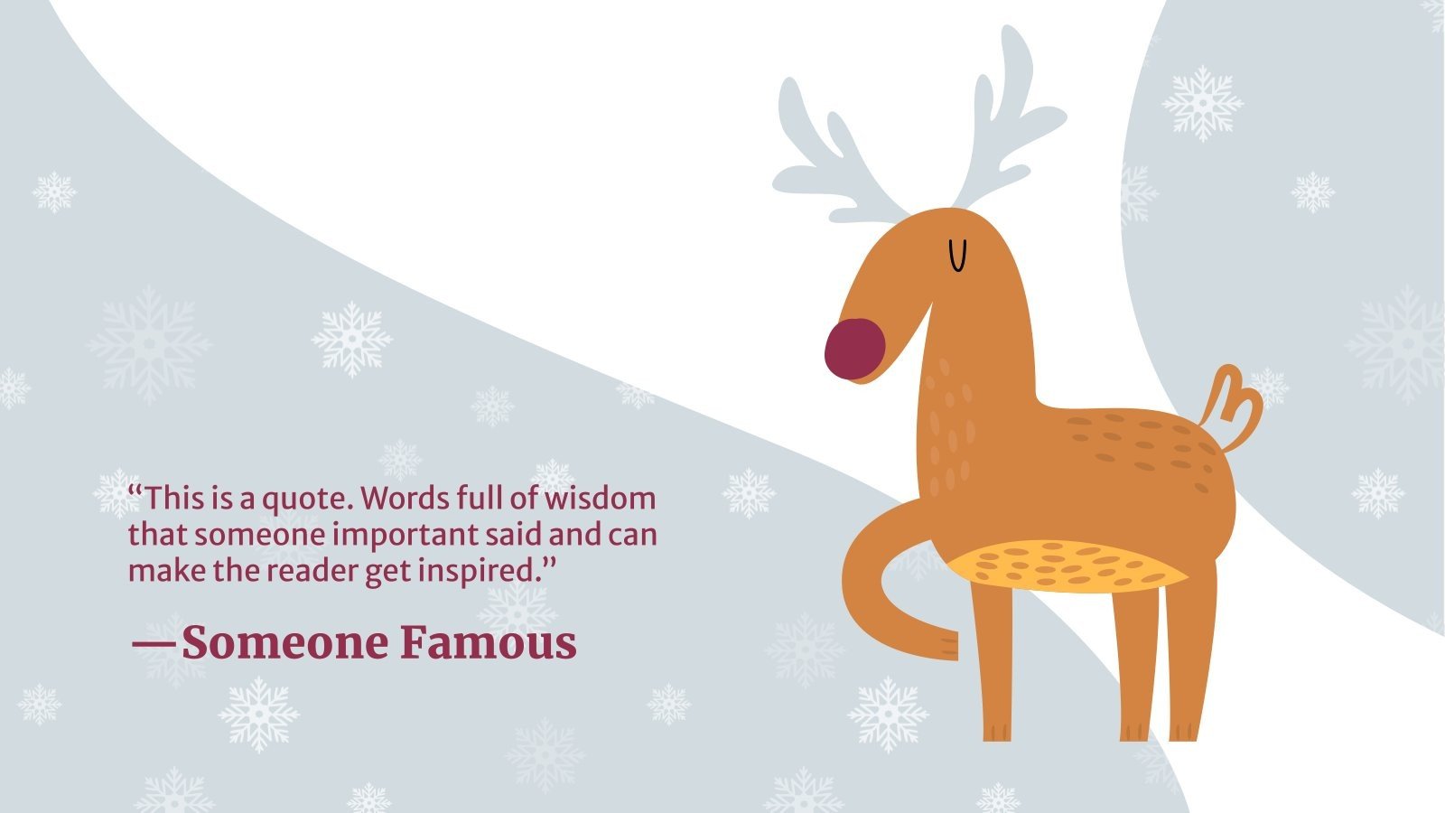 Winter Snowflakes Google Slides Theme and PPT Template